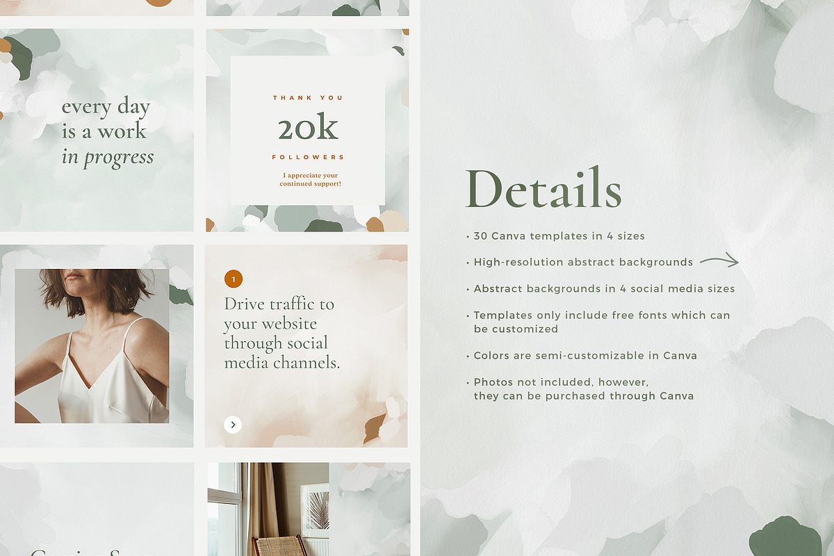 Canva Instagram Templates, a Social Media Template by Basia Stryjecka