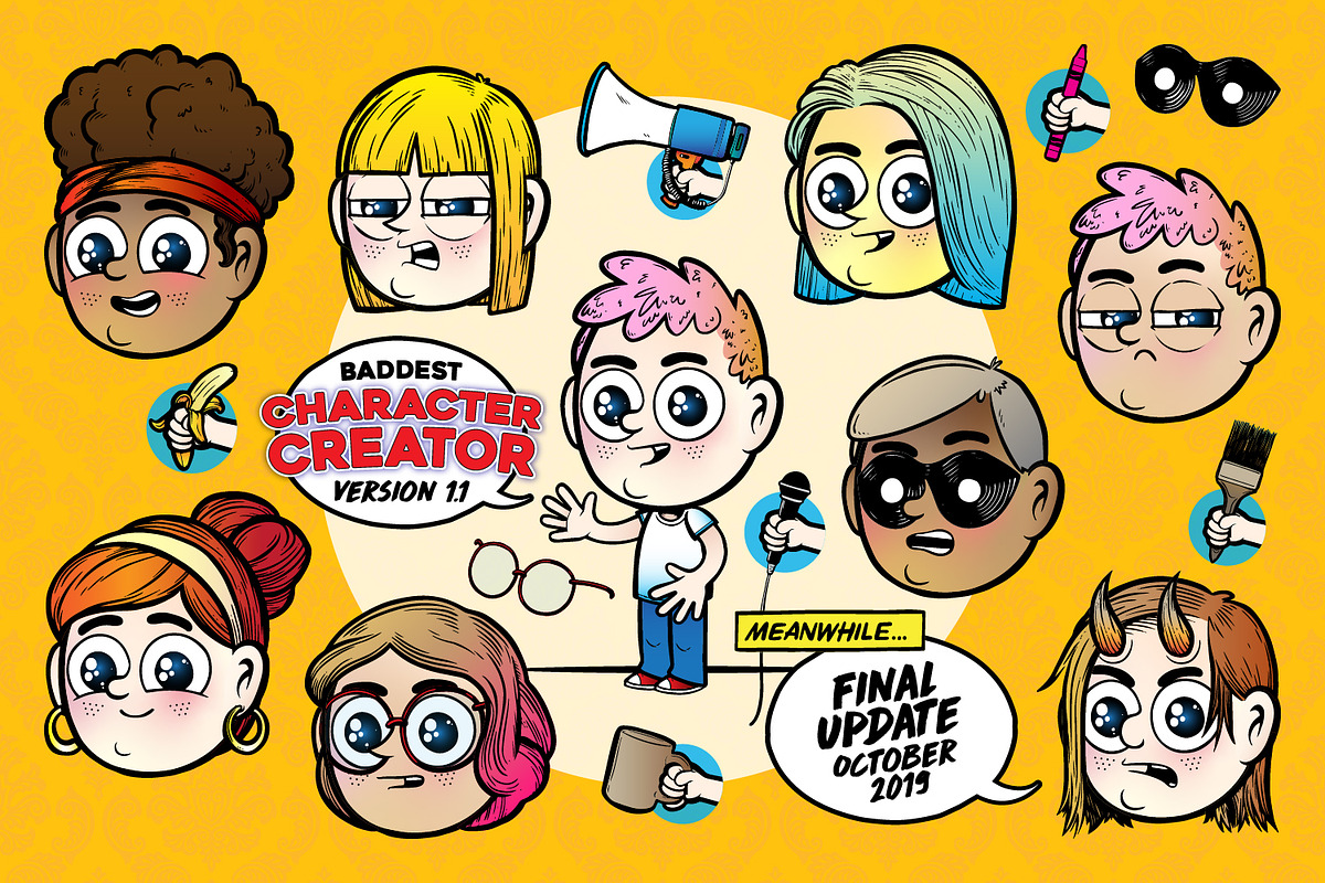 Hand-Drawn Vector Character Creator, a Person Illustration by Vectory ...