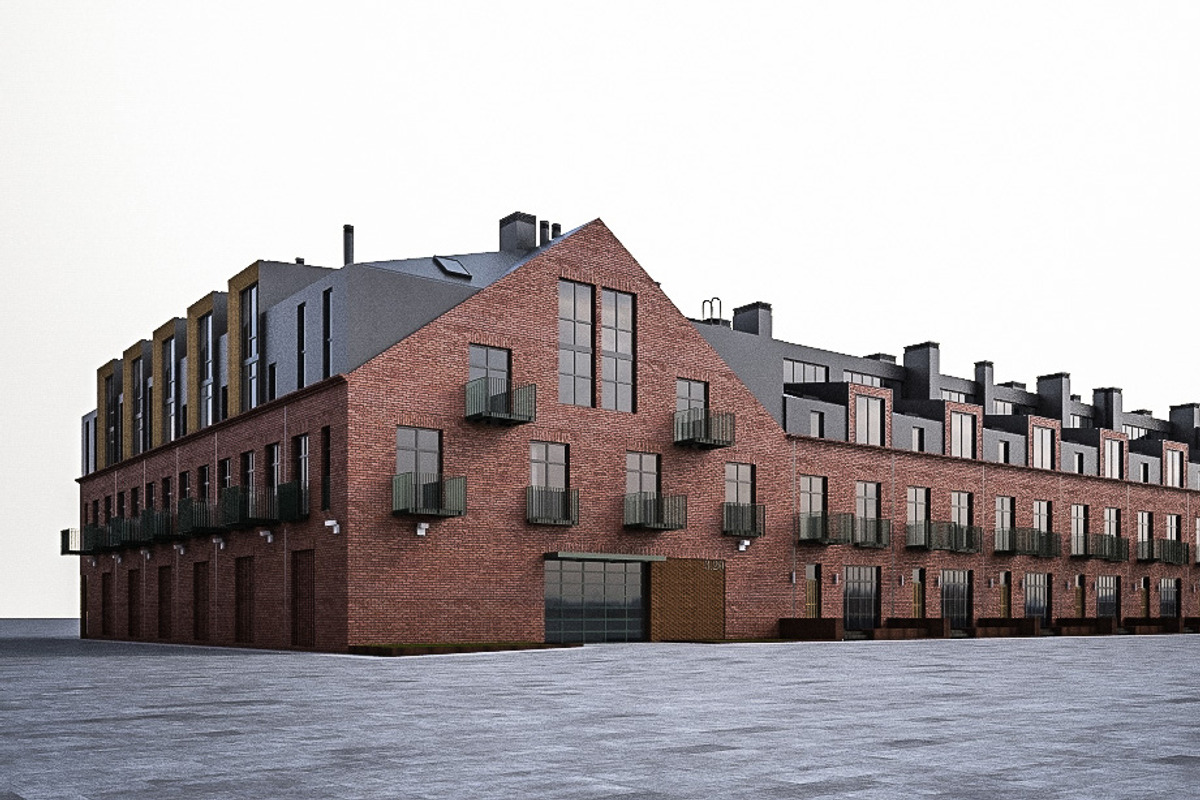 Loft Building Exterior, an Architecture 3D Model by 3DNUTS