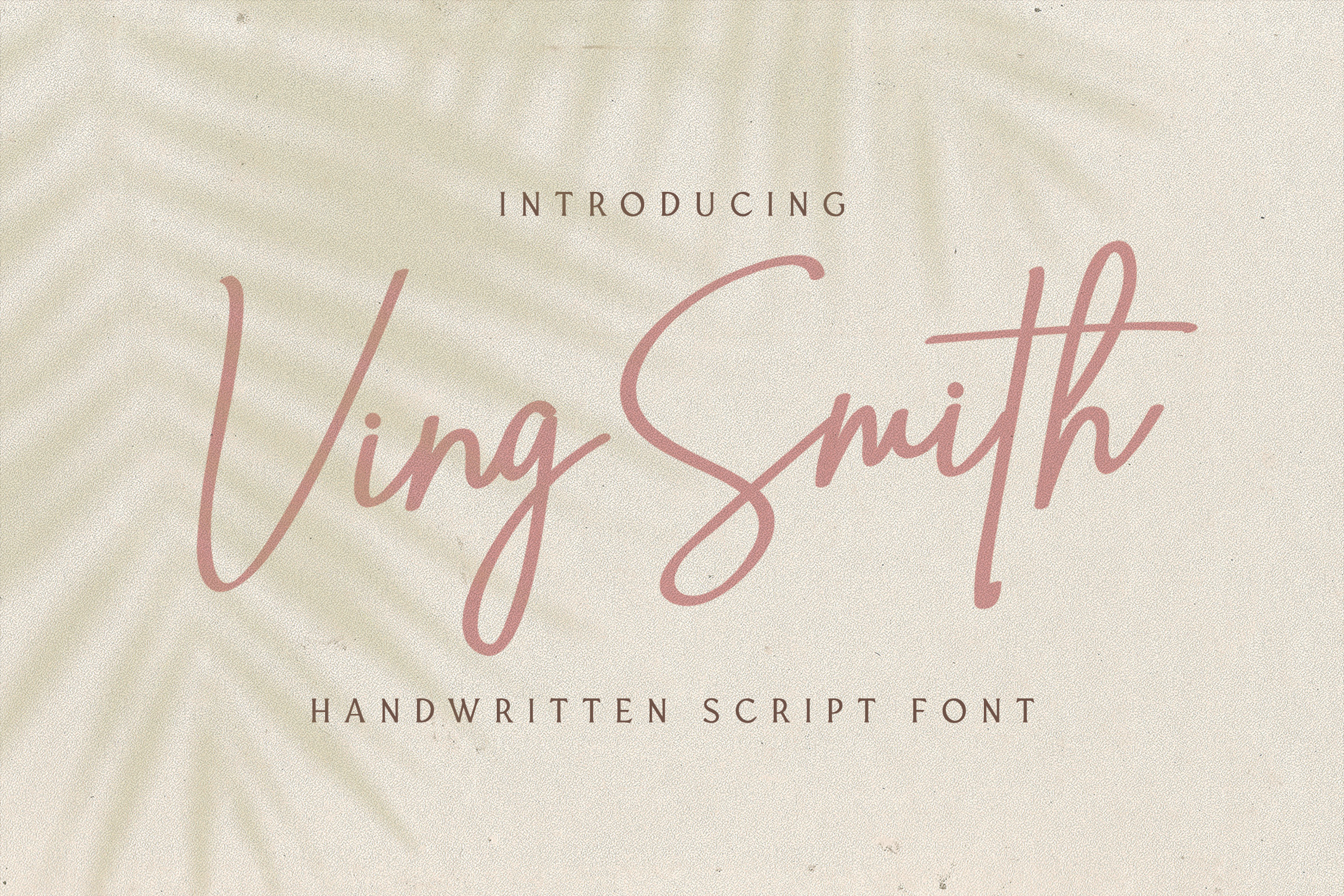 Ving Smith - Handwritten Font, a Script Font by StringLabs