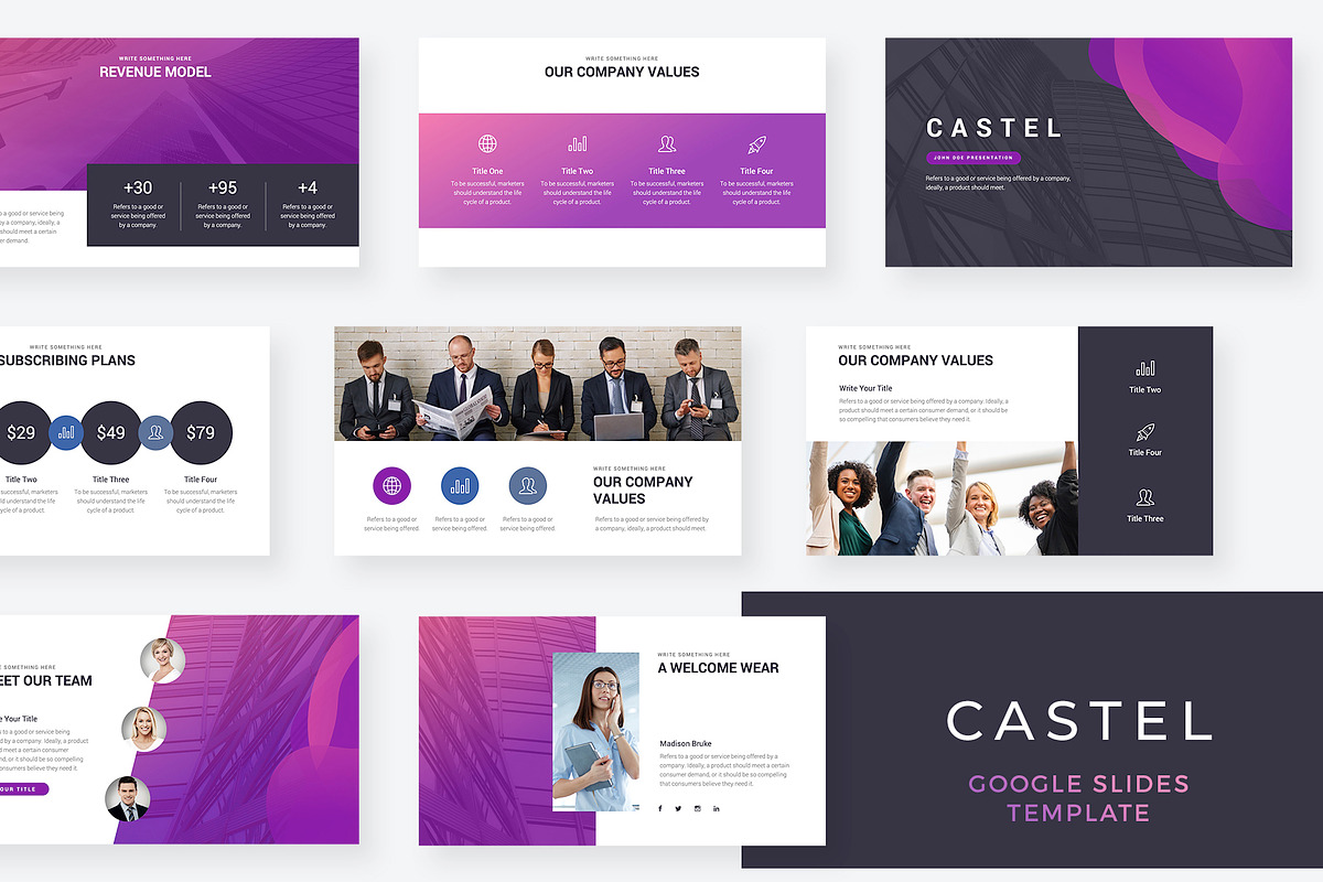 Castel Google Slides, a Presentation Template by slidequest