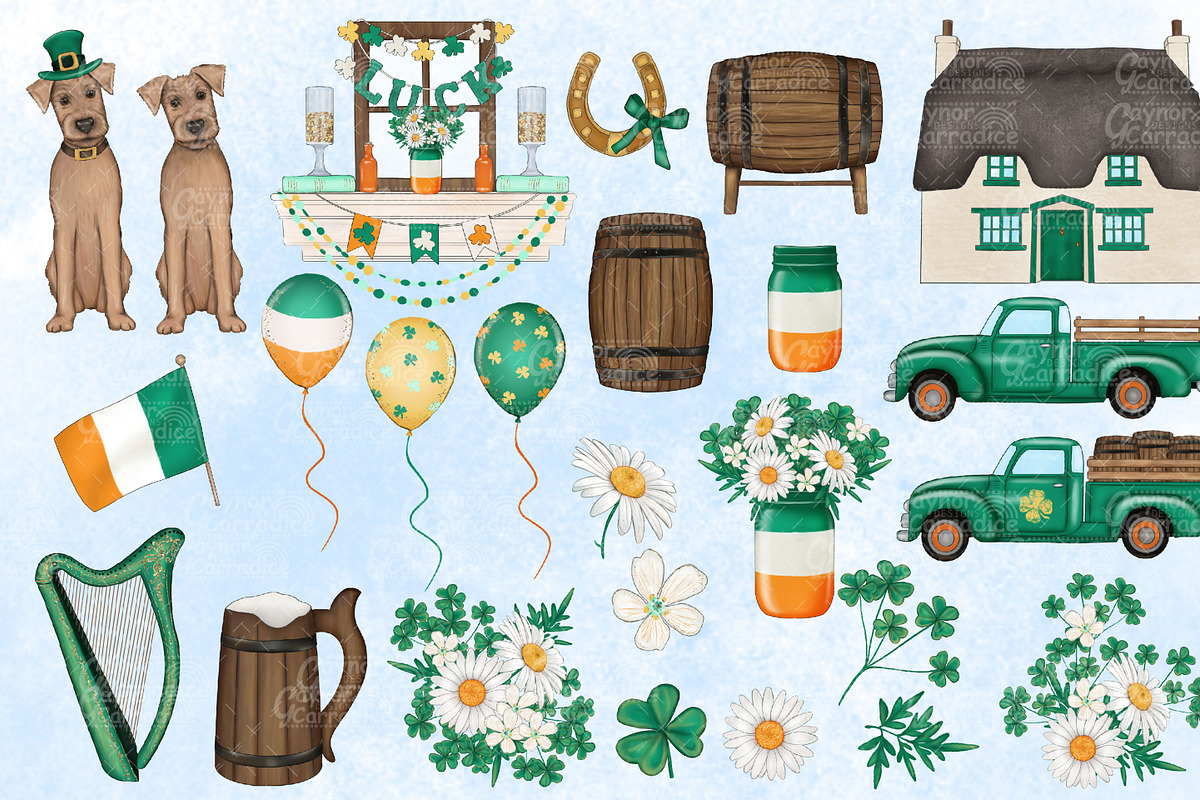 Emerald Isle St Patricks day clipart, an Illustration by Gaynor ...