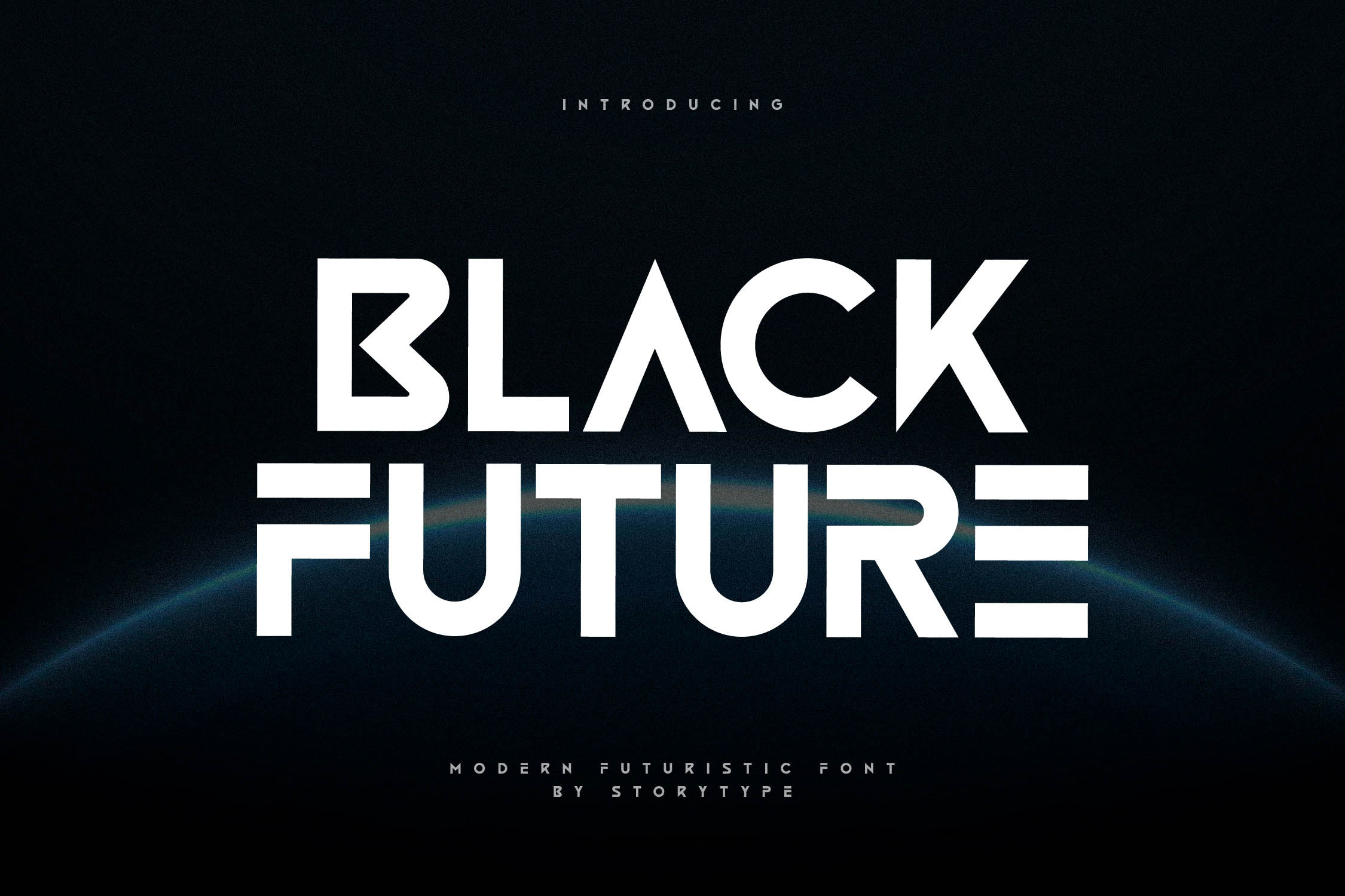 Black Future Modern Futuristic Font, a Serif Font by Storytype Studio