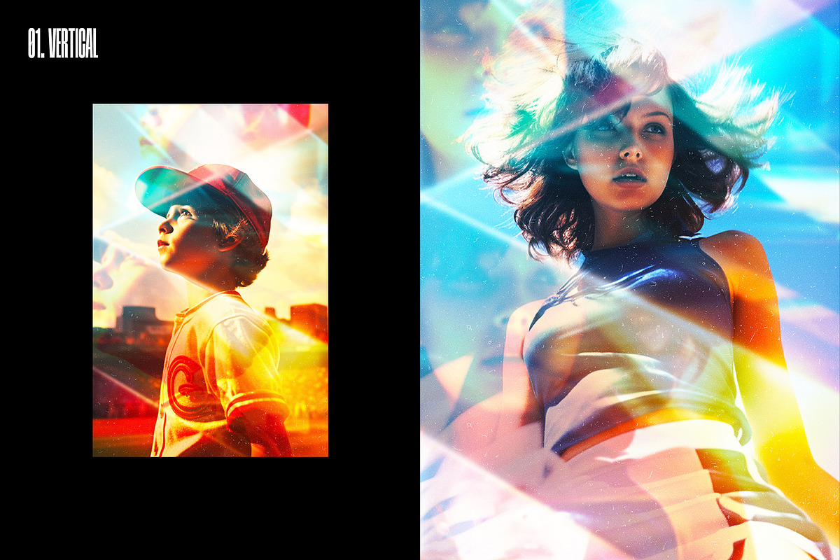 Retro Prism Photo Effects Collection, a Layer Style Add-On by ...