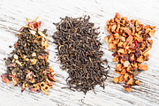 Assortment of dry tea containing antioxidant, aromatic, and assortment ...