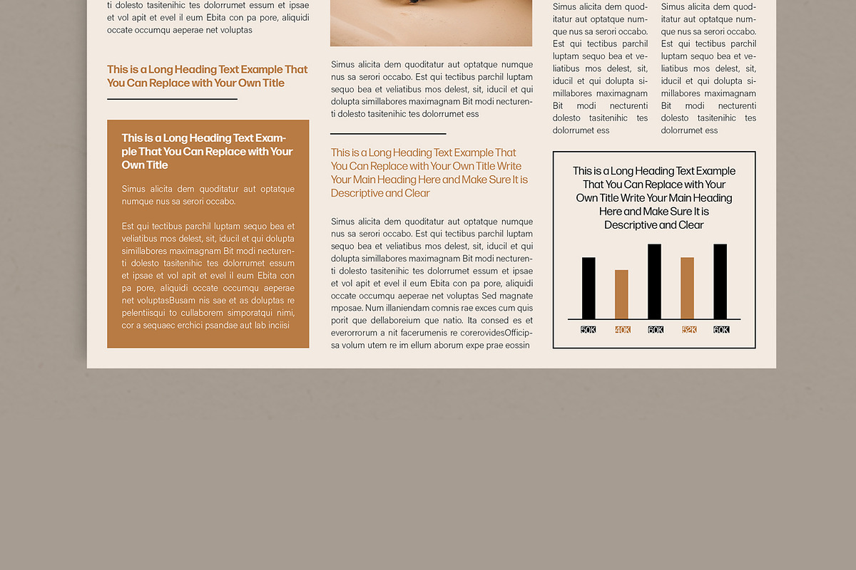Modern Newsletter Layout Design