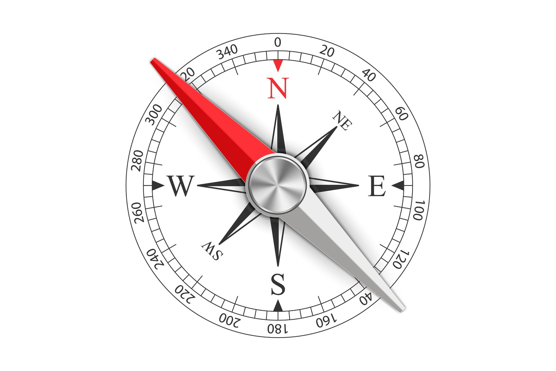 Wind rose magnetic travel compass., a Transportation Illustration by ...