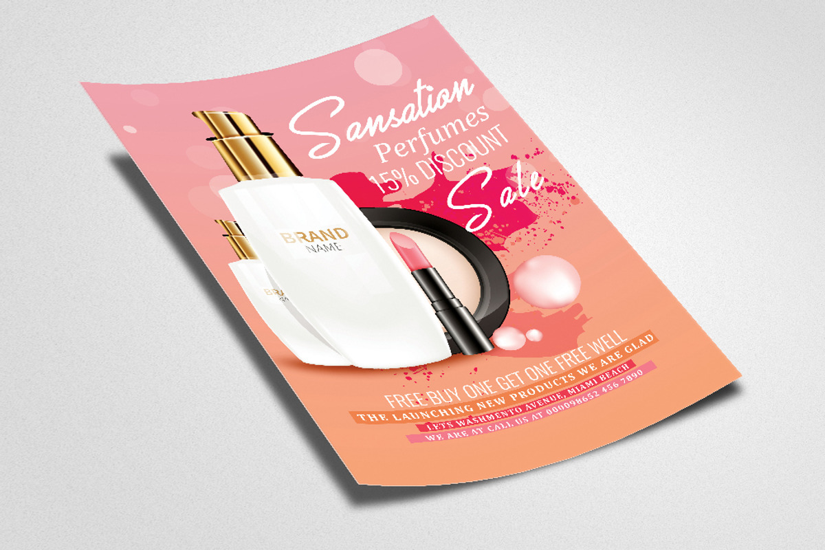 Cosmetics Product Ads Flyer/Poster, a Flyer Template by Business Flyers