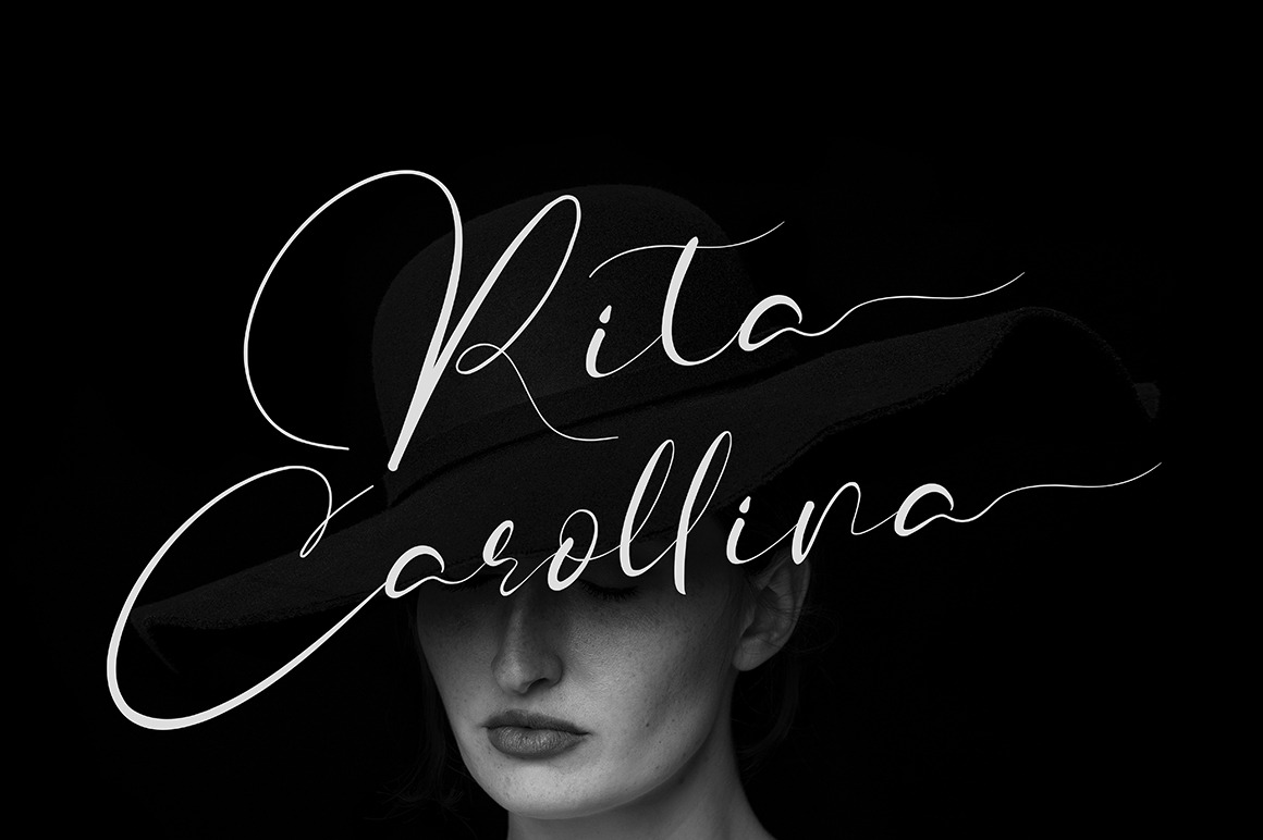 Rita Carollina Black Friday, a Script Font by MissinkLab Studio