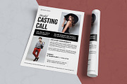 Casting Call Flyer V01, a Flyer Template by retrographix