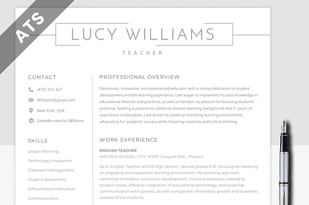 ATS friendly resume google docs, a Resume Template by bonadigitals