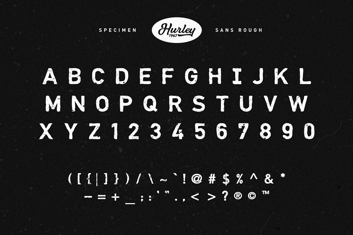 Hurley 1967 Family, a Script Font by RKS-Studio