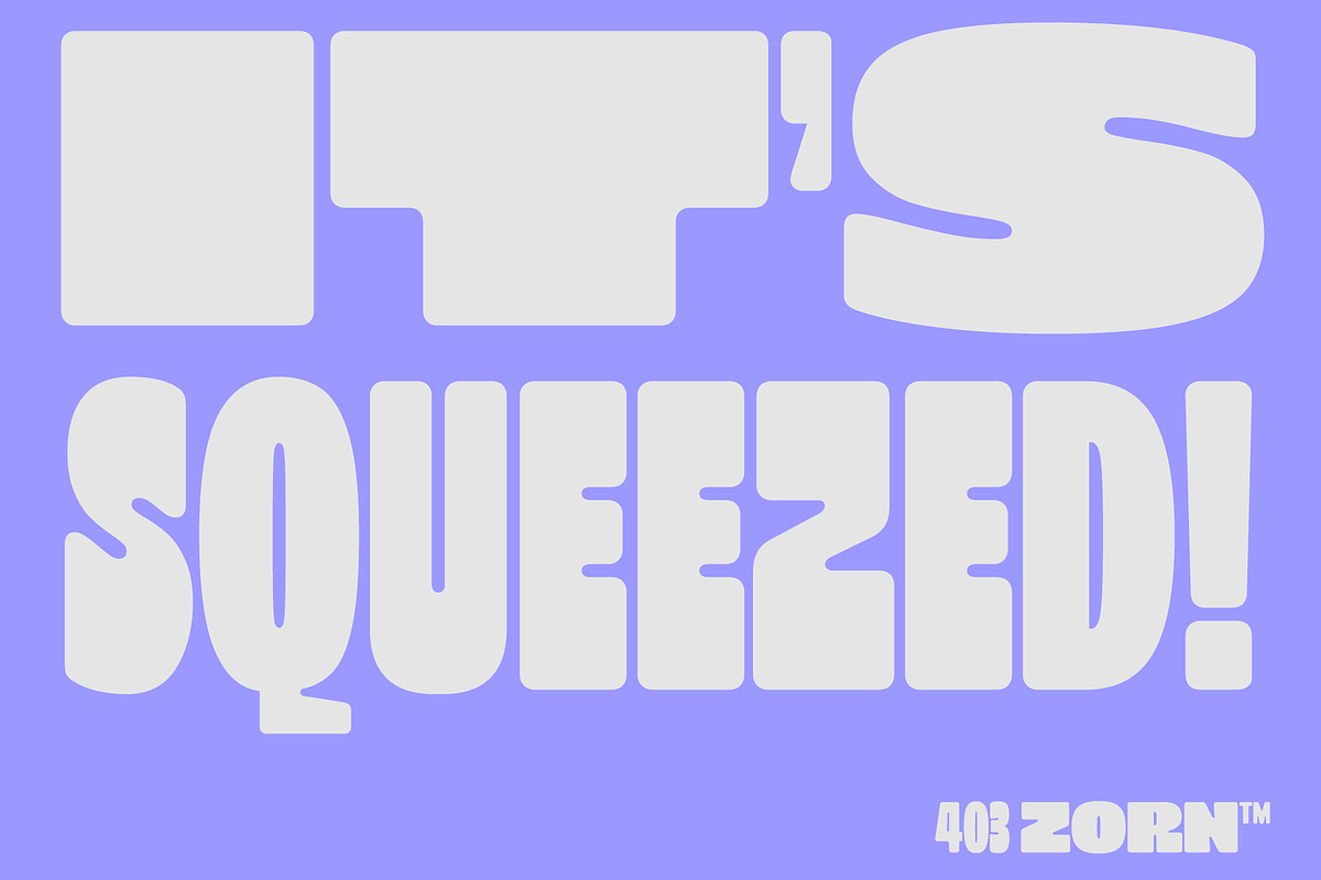403 Zorn Variable Display Font, a Sans Serif Font by 403 Type Foundry