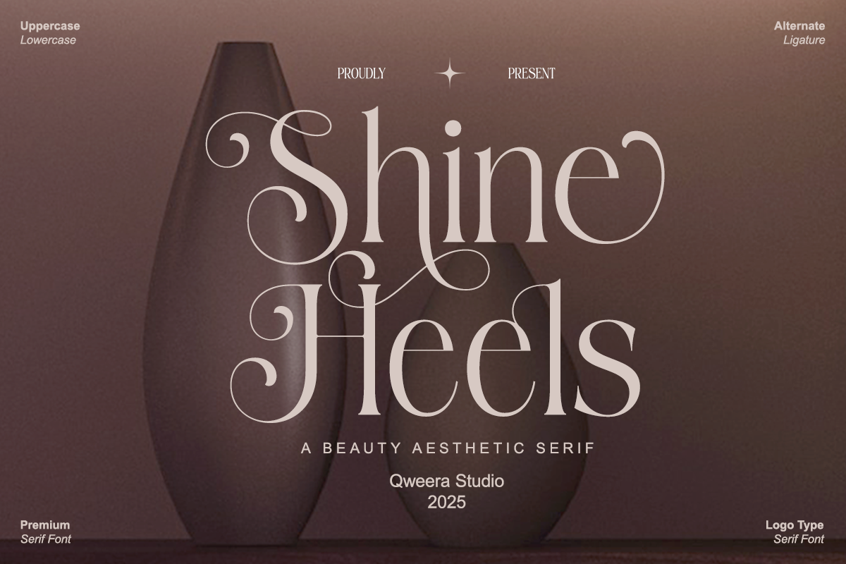 Shine Heels Elegant Serif Font