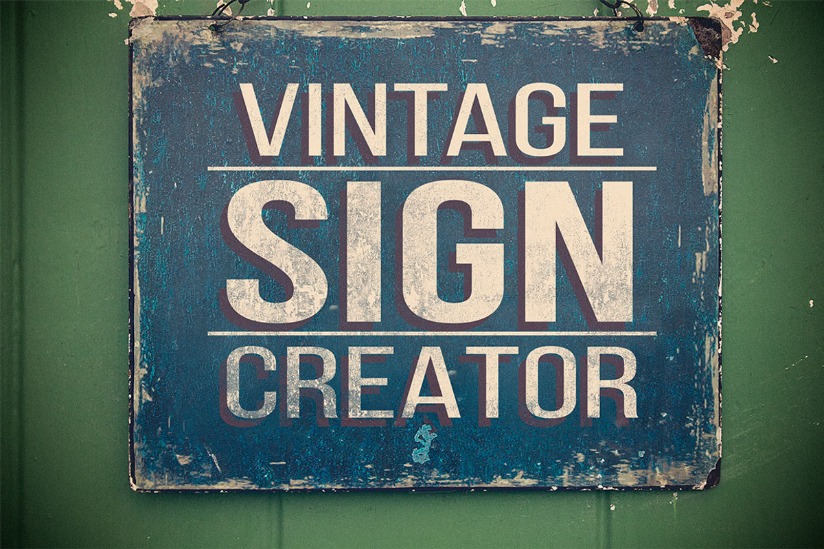 Vintage Sign Creator, an Object Graphic by Neo Ink Design