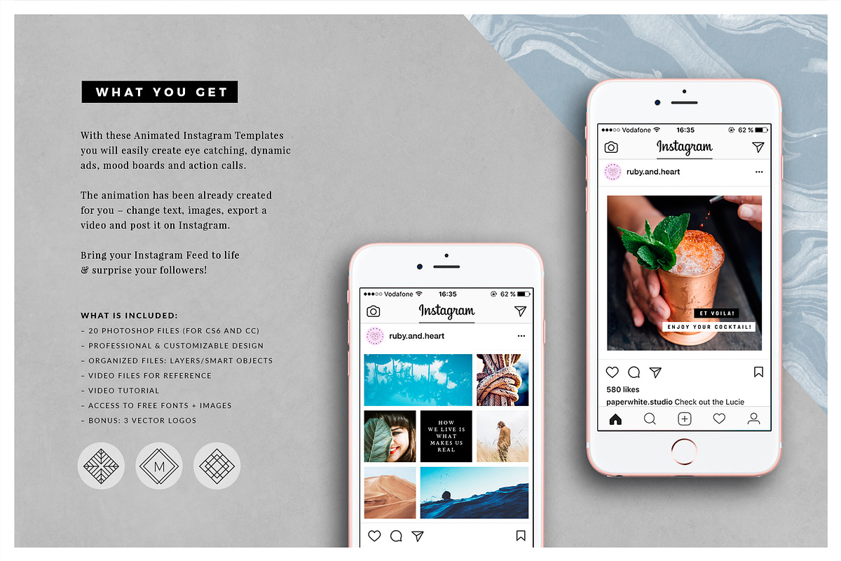 ANIMATED Milestone Instagram Posts, a Social Media Template by Ruby ...