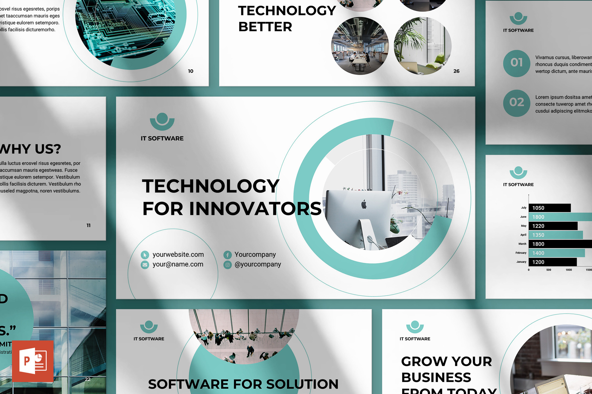Presentation IT Software, a Presentation Template by TemplatesNow!