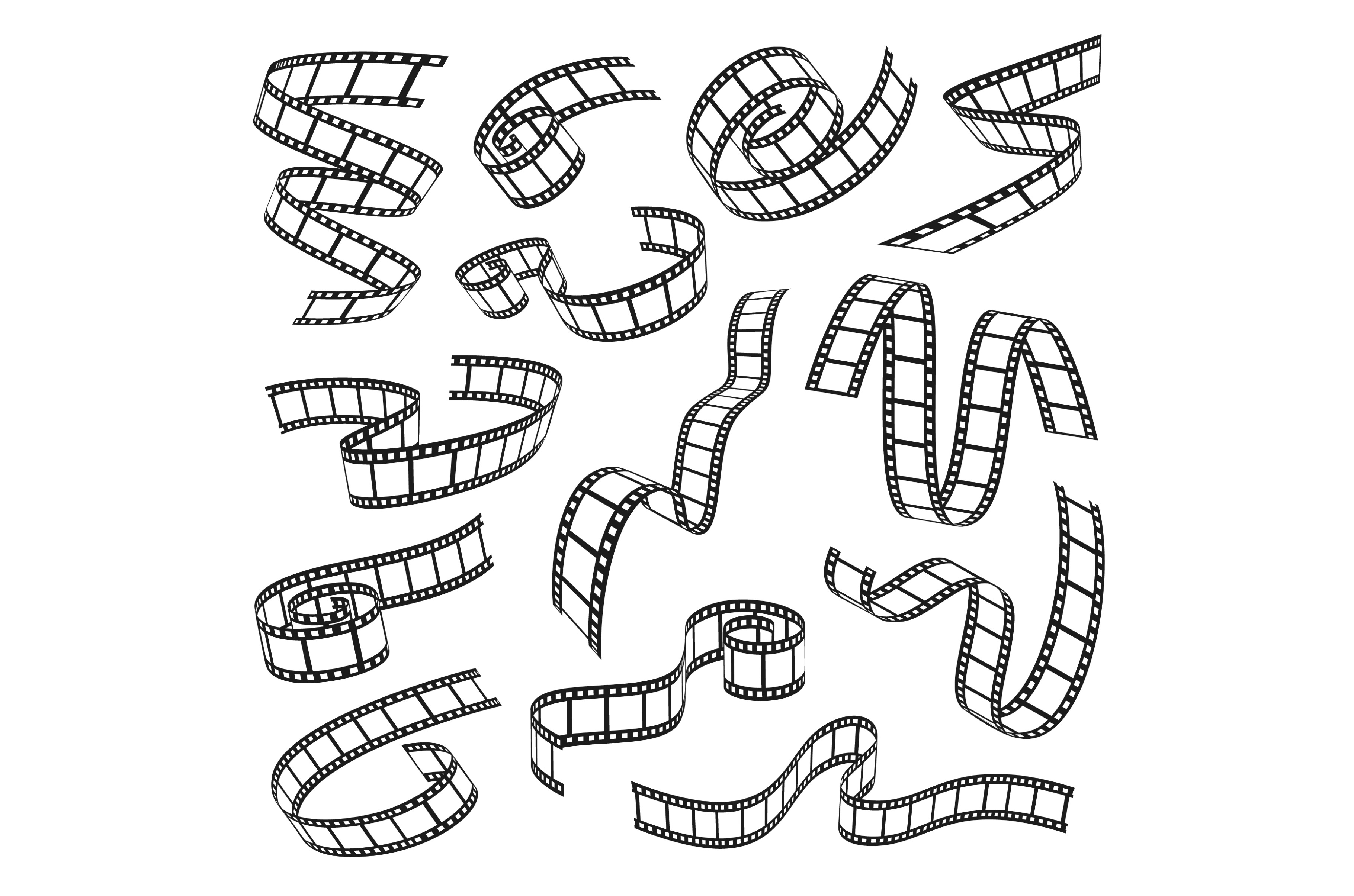 Film strip, movie roll tape, cinema, an Object Graphic by Frogella ...