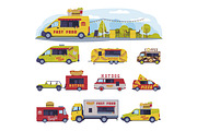 Food Truck as Equipped Motorized, a Food Illustration by TopVectors