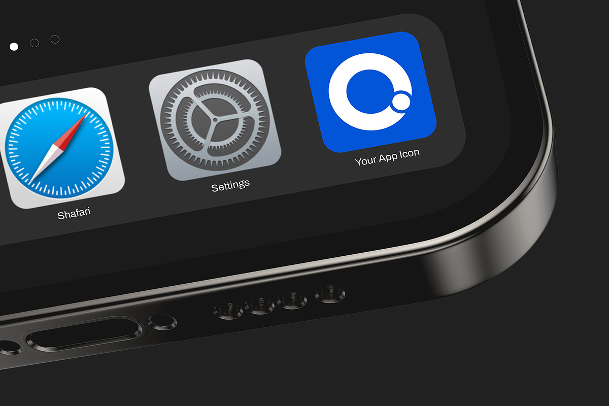 App Icon on Phone Screen Mockup