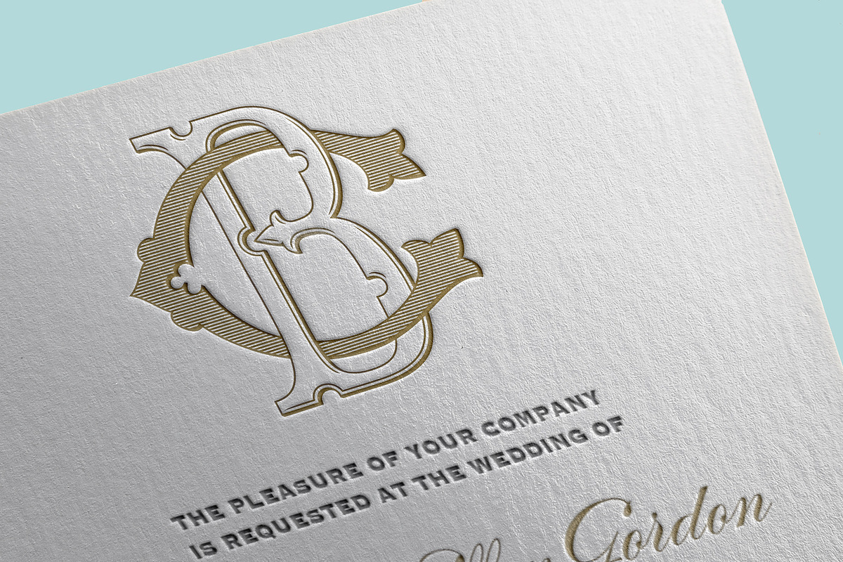 BC Monogram CB Monogram, an Illustration by Shuler Studio