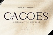 CACOES, a Serif Font by Tsurayya Studio