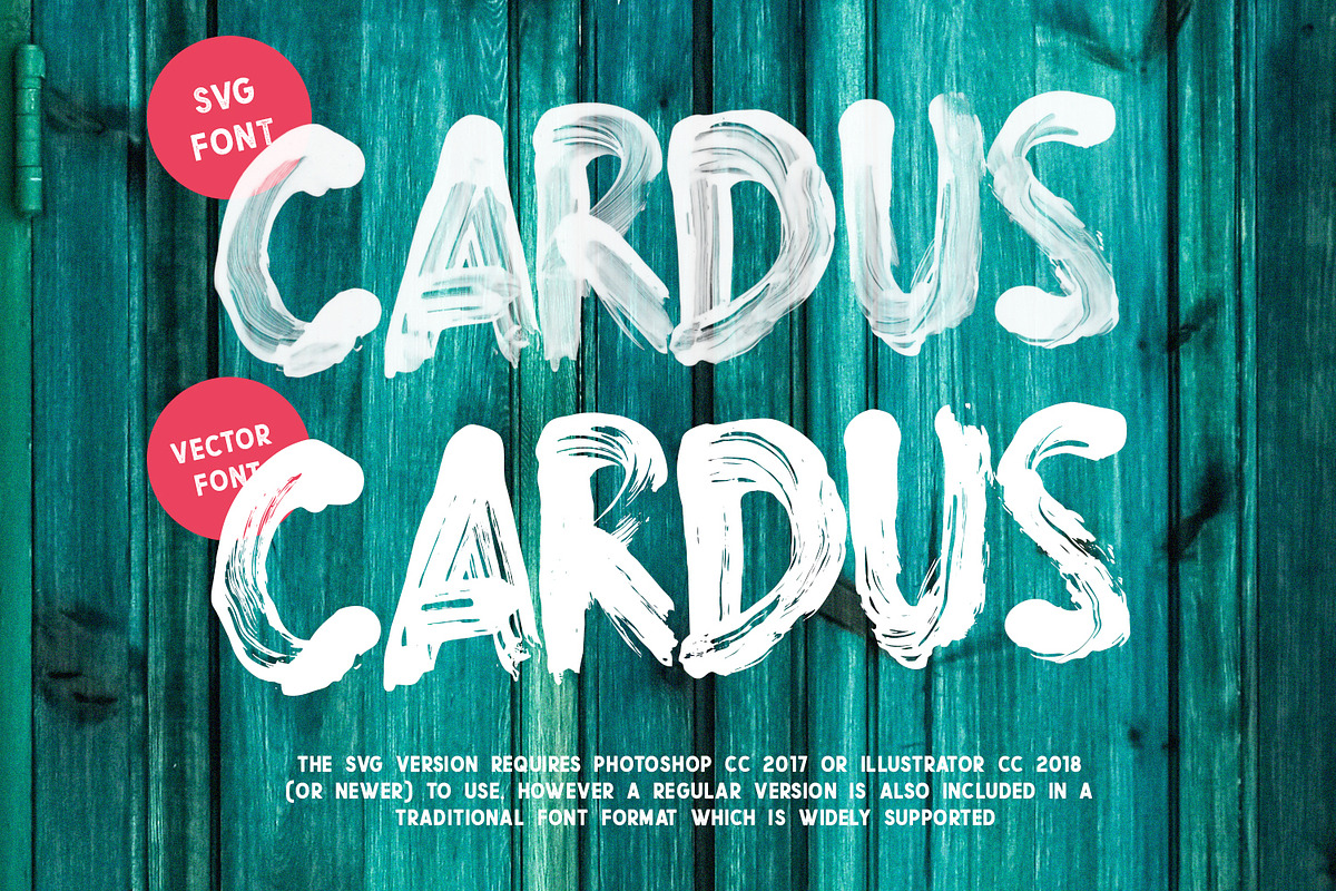 Cardus Brush SVG Font, a Script Font by Graphicfresh