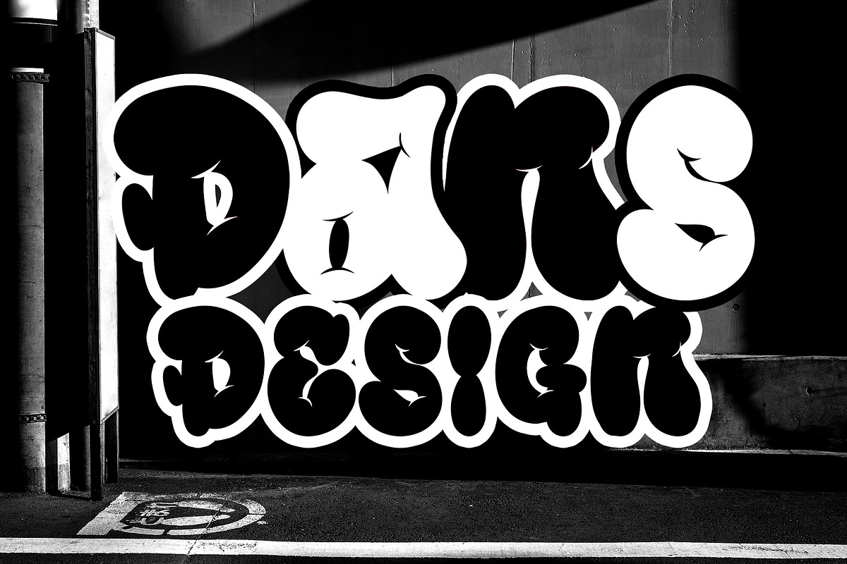 CROOK Shofie Modern Display Graffiti, a Symbol Font by dansdesign