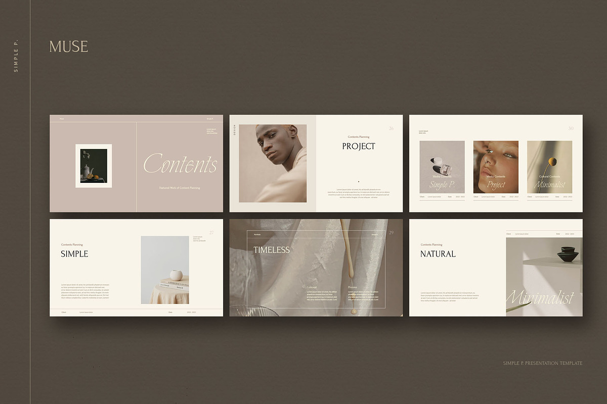 Muse PowerPoint Template, a Presentation Template by Simple P.
