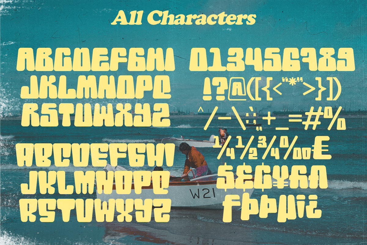 Retro Disco - Unique Retro Display, a Sans Serif Font by Dharmas Foundry