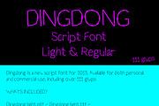 Dingdong | Script Fonts ~ Creative Market