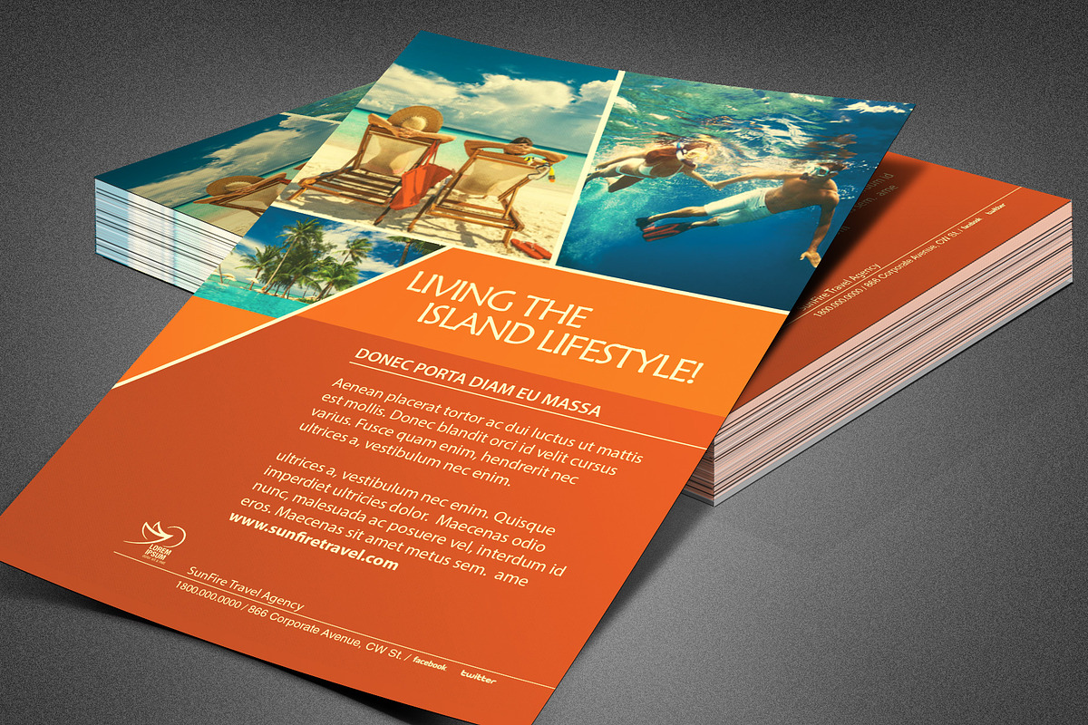 Island Lifestyle Vacation Flyer, a Flyer Template by loswl