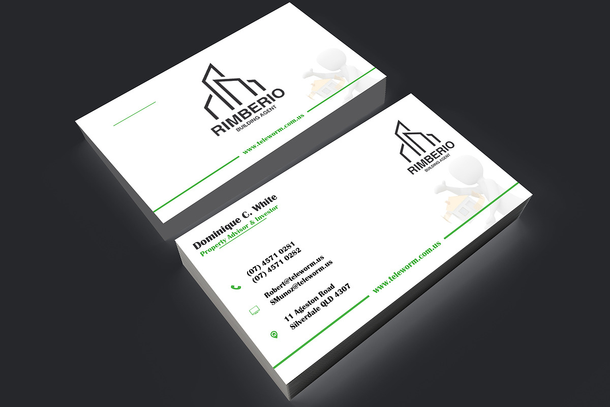 Editable Double-Sided Card PSD Template