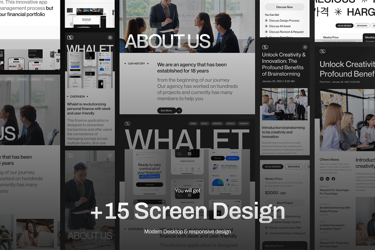 Worker - Company Website UI KIT App, a Device Mockup by Odama