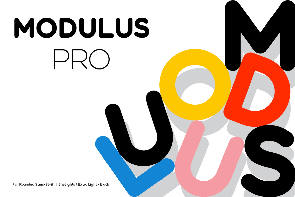 Modulus, a Sans Serif Font by Arkitype