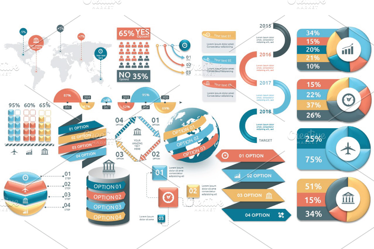 Infographic Bundle for Powerpoint, a Presentation Template by ...