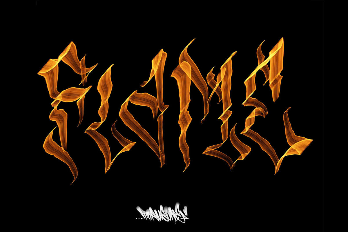 Hellraiser - Flame Calligraffiti, a Brush Add-On by Torus1