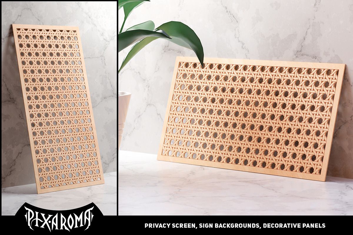 Rattan Pattern Bundle 2 | Cut Files, an Illustration by pixaroma