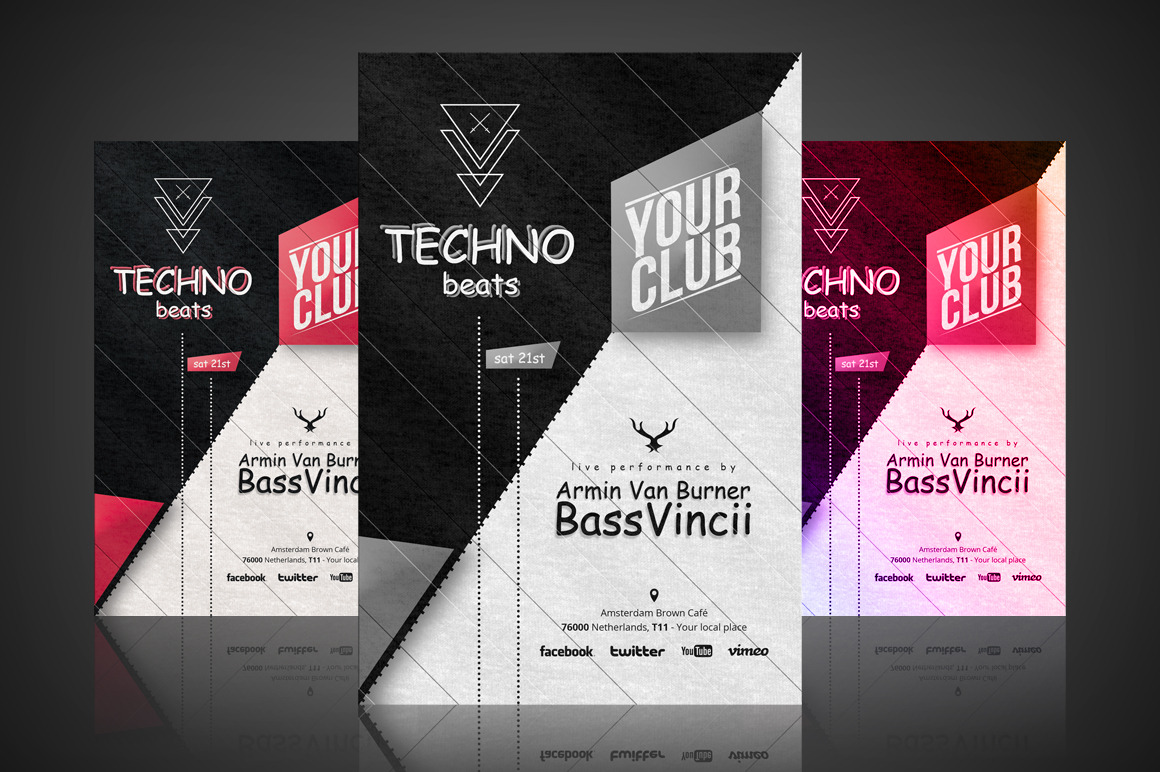 Techno - Flyer, a Flyer Template by VectorMedia