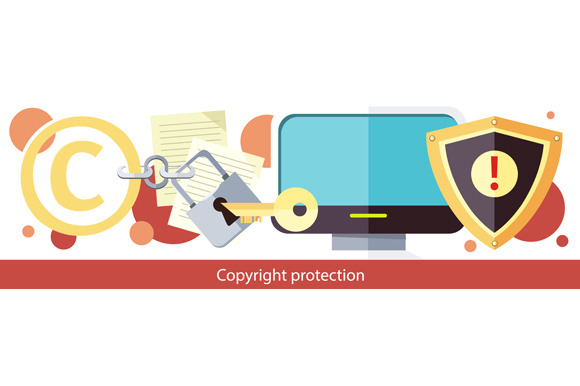 Copyright Protection Design Flat | People Illustrations ~ Creative Market