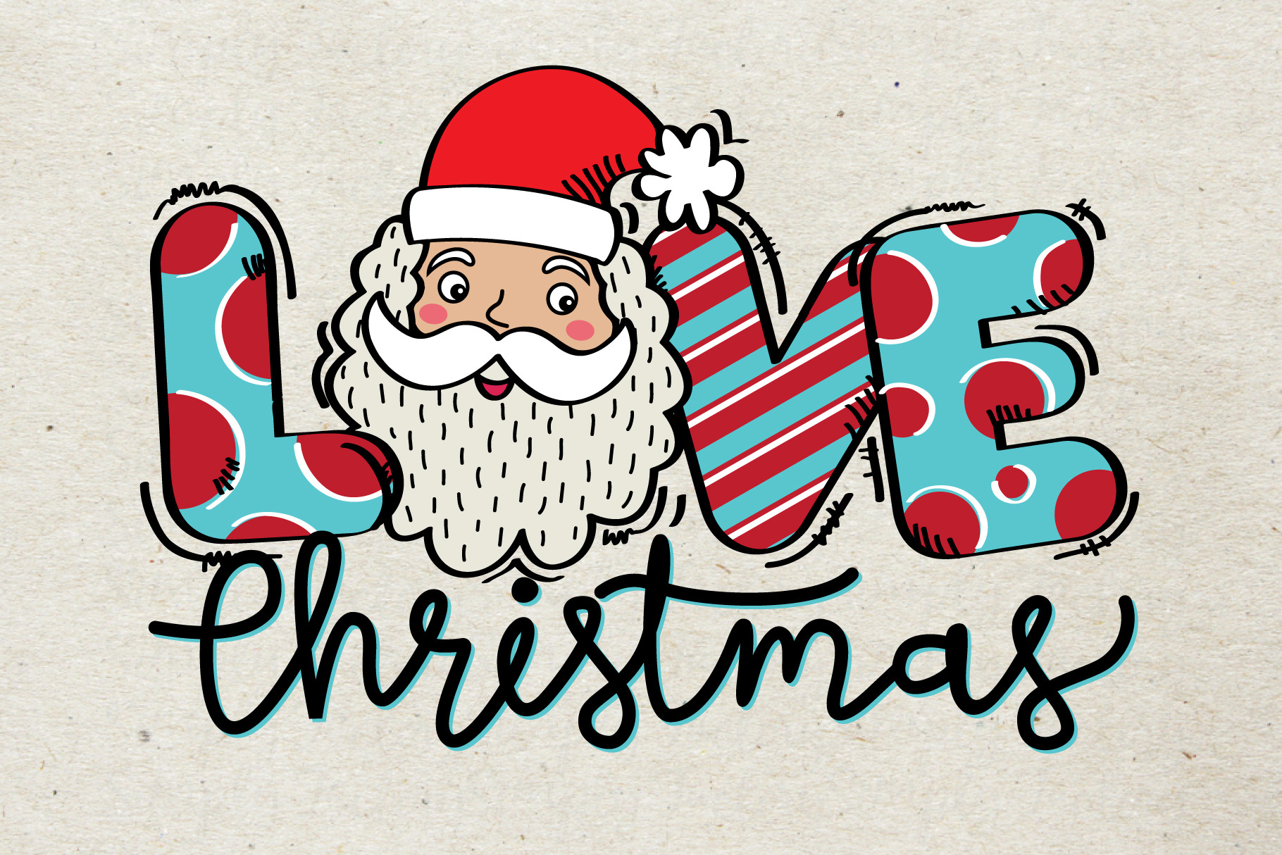 Santa Love Christmas Collection, a Decorative Illustration by Simply ...