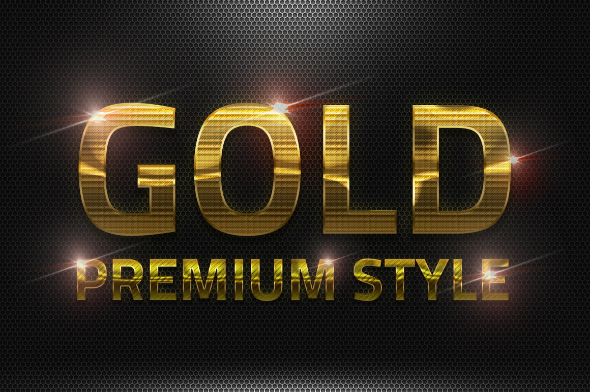 36 Premium Gold Style V03, a Layer Style Add-On by yantodesign