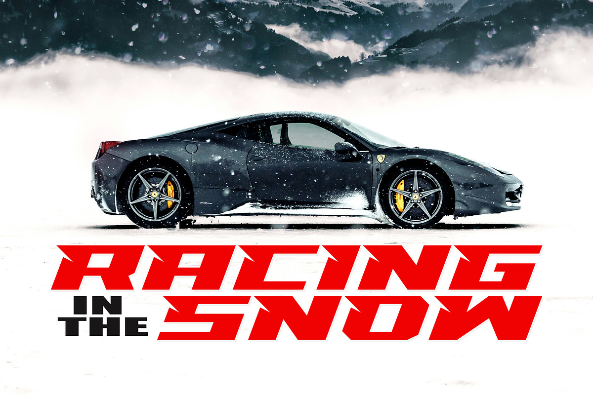 Racing Mega Race Sport Typeface