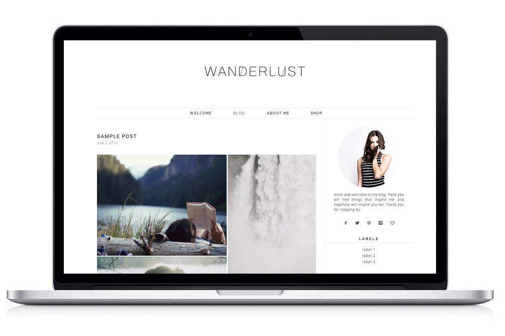 Responsive WP Theme - Wanderlust, a WordPress Template by Light Morango