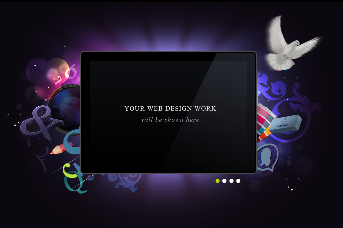 Web Header For Portfolio Works, a Graphic by vatesdesign