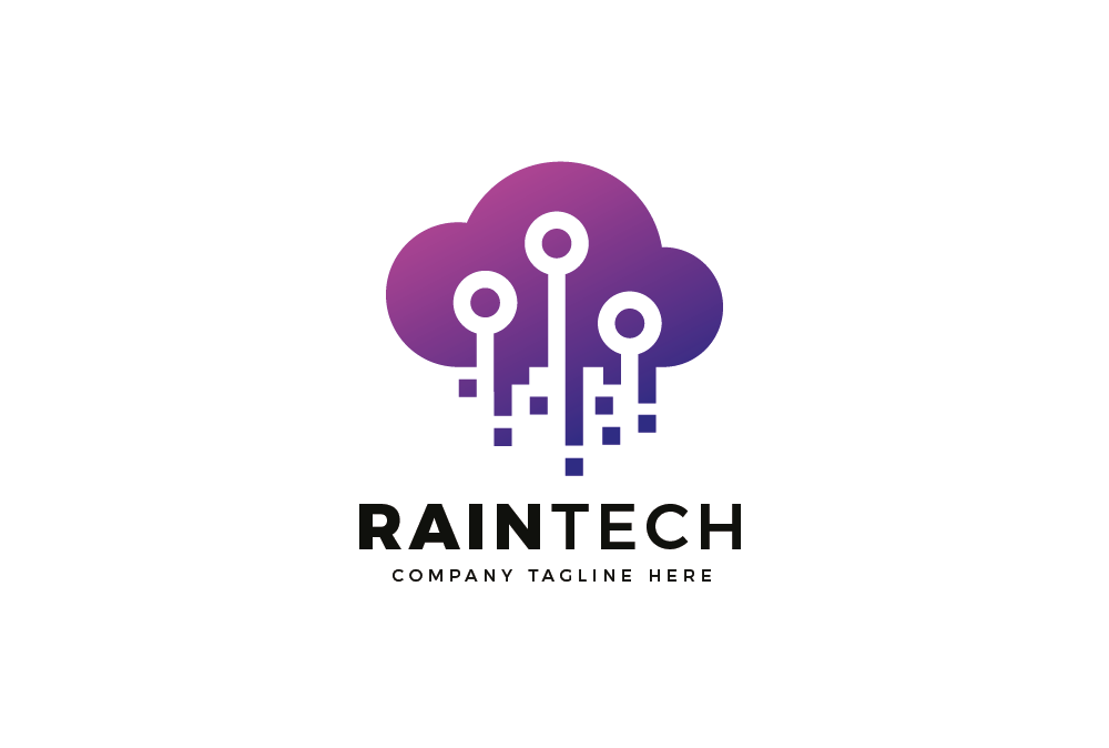 Rain Tech Logo, a Branding & Logo Template by ehaezer