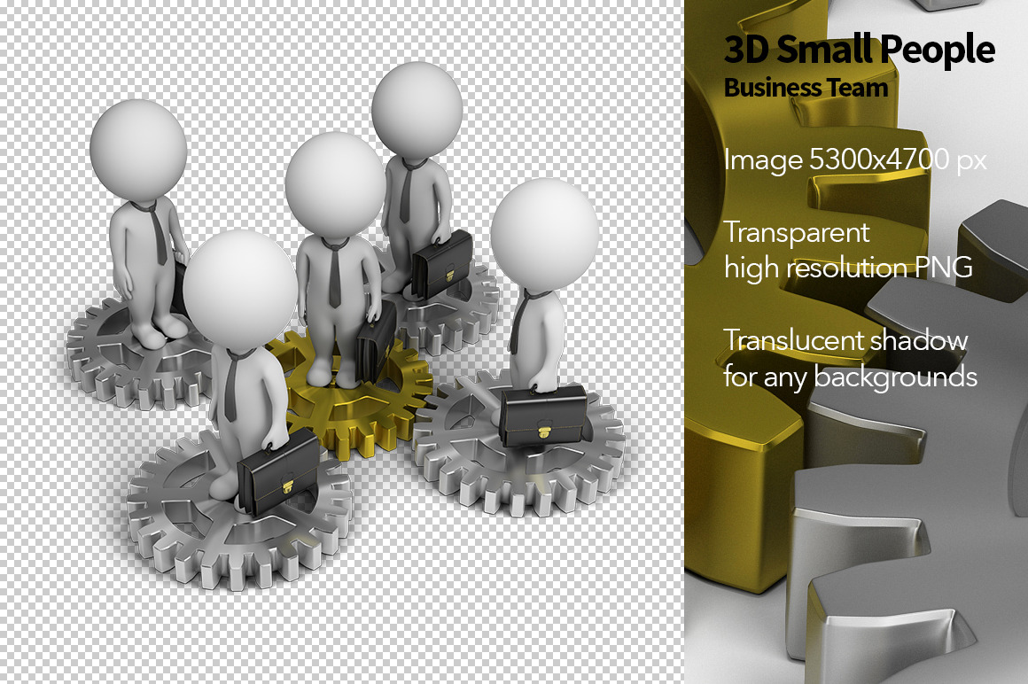 3D Small People - Business Team, a Person Illustration by Anatoly ...