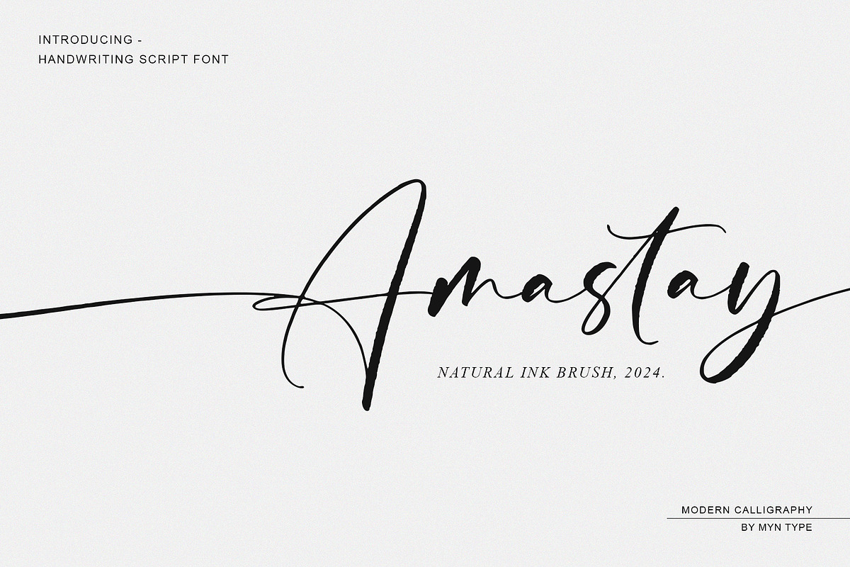 Amastay - Modern Ink Calligraphy