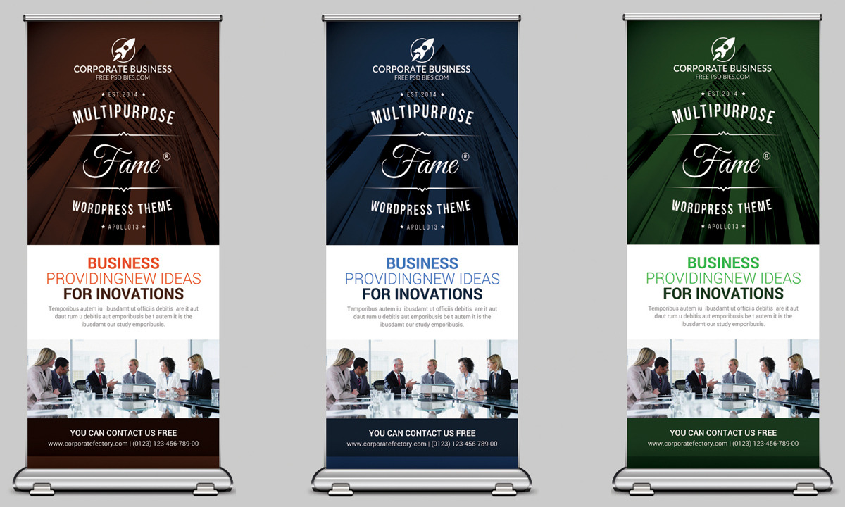 Event/Conference Roll Up Banner, a Flyer Template by graphicforest