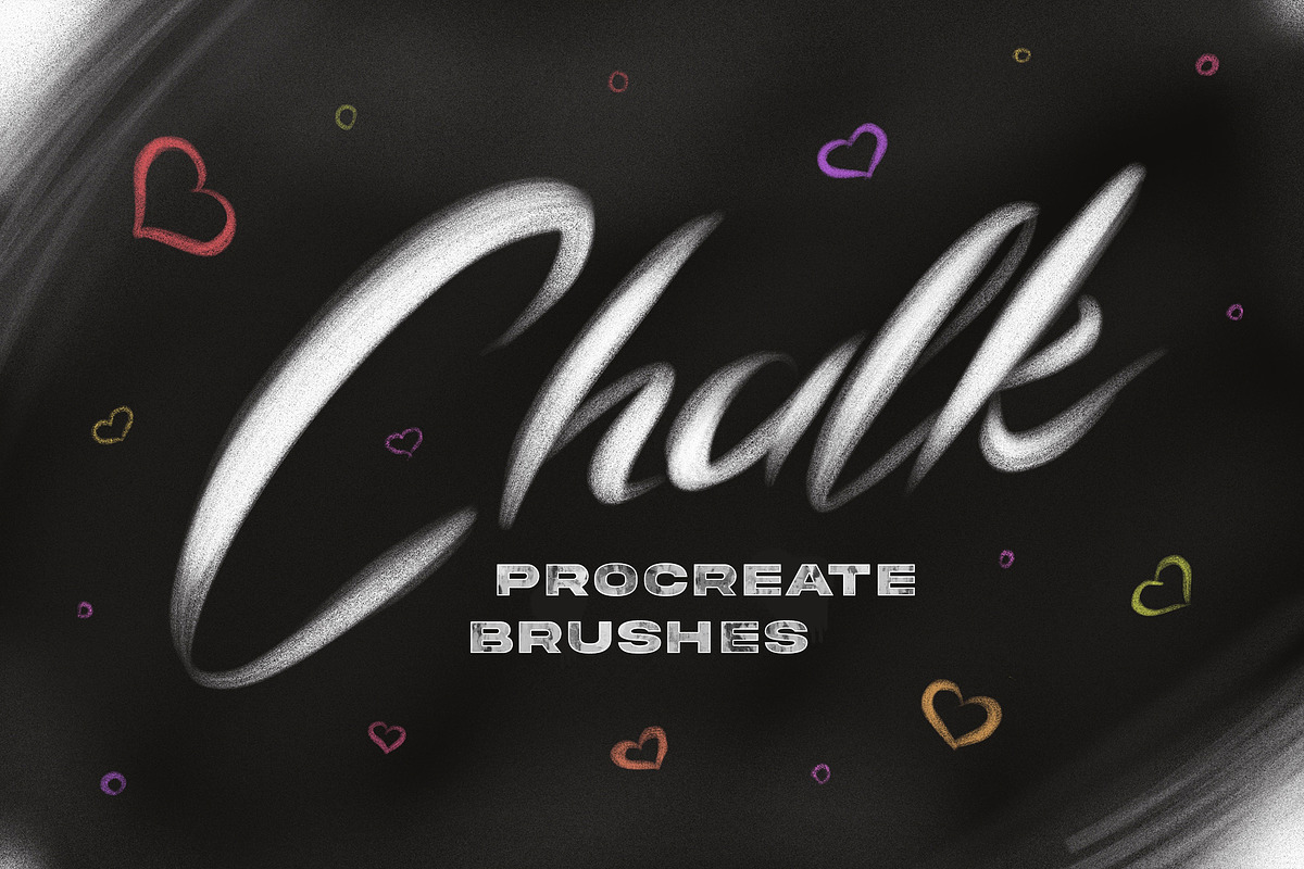 Chalk Procreate Brushes, a Brush Add-On by Andrew Skoch Design